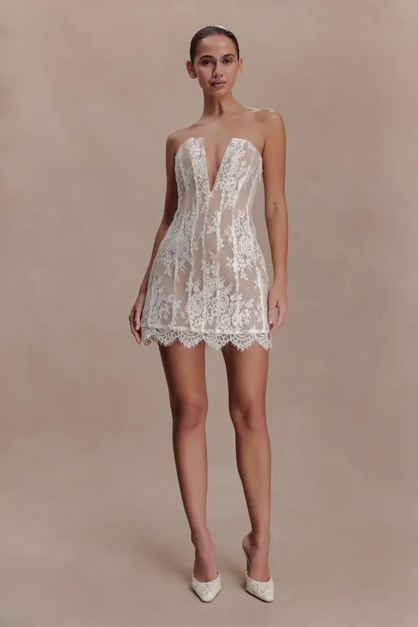 Meshki Zoey Lace Corset Mini Dress
