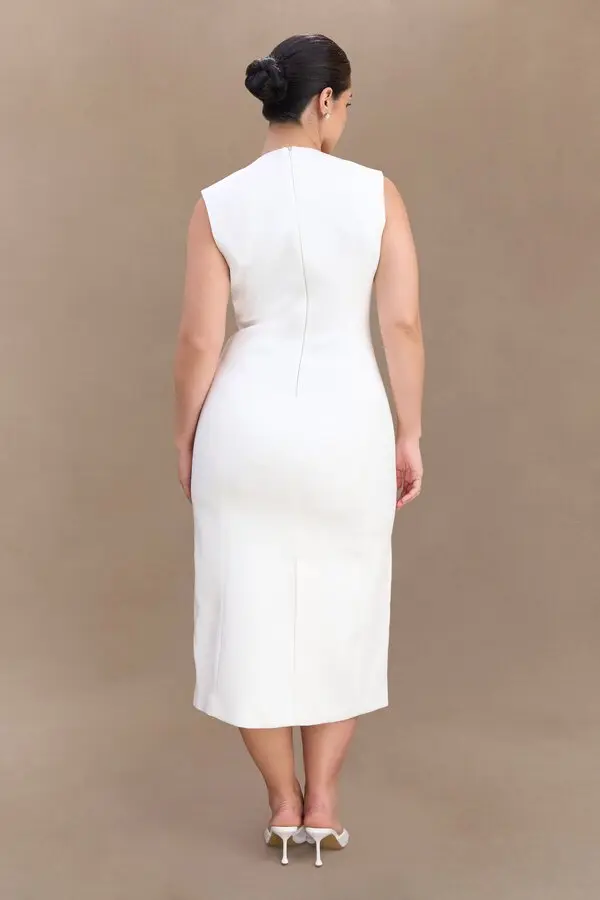 Meshki Audrine Suiting Sleeveless Midi Dress