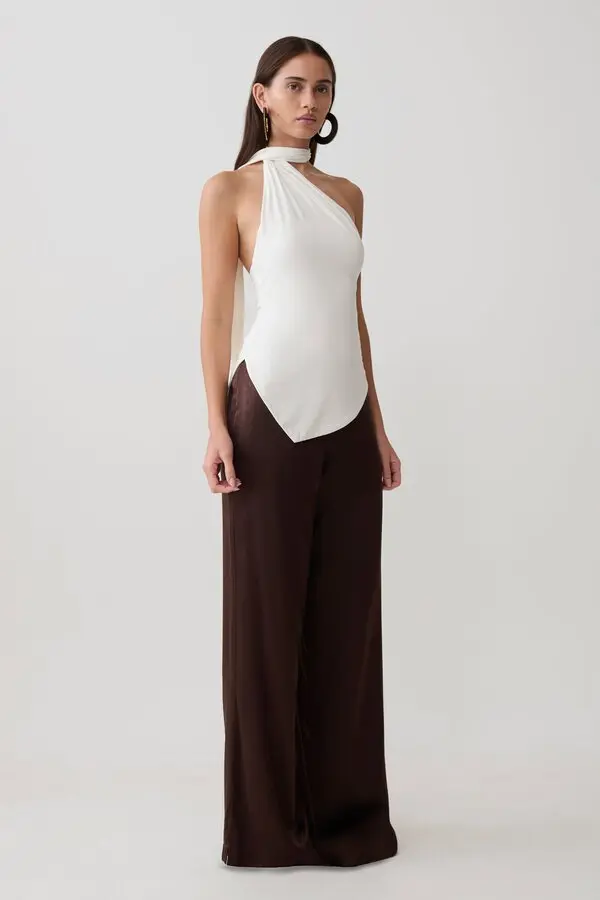 Meshki Jemma One Shoulder Tie Top
