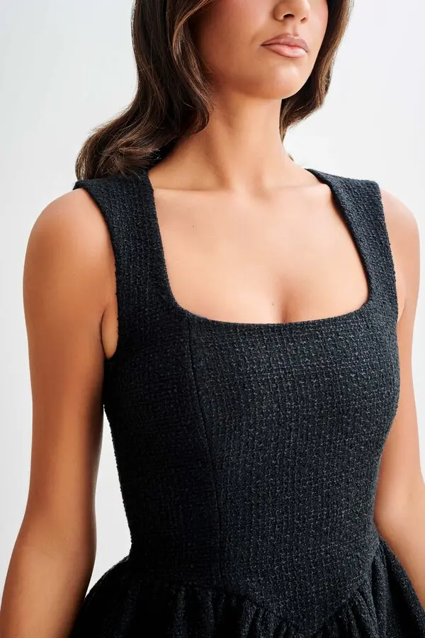 Meshki Jennifer Boucle Mini Dress