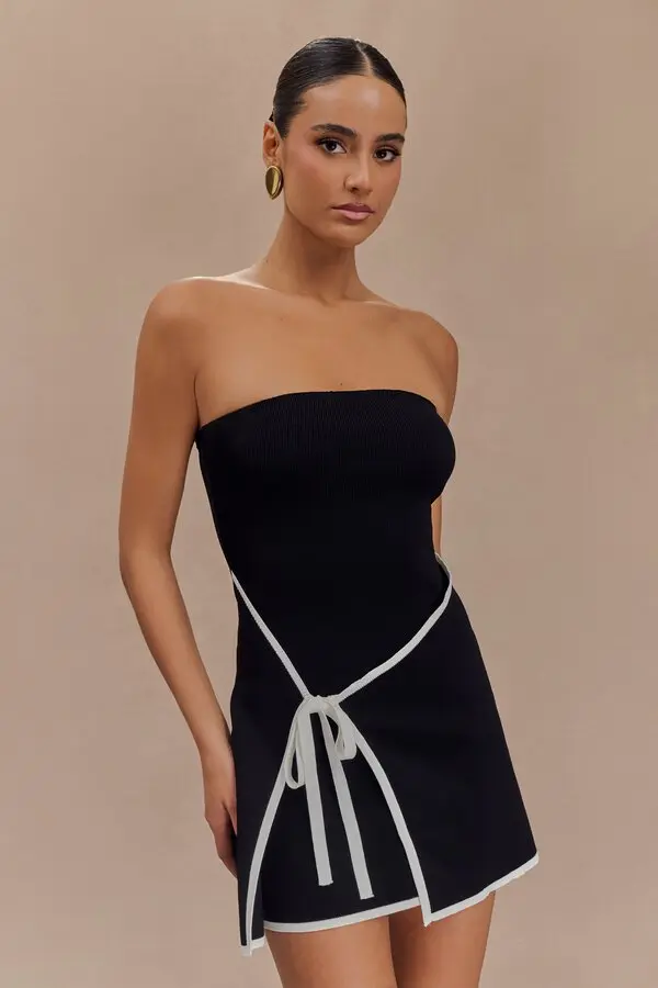 Meshki Rian Strapless Knit Mini Dress