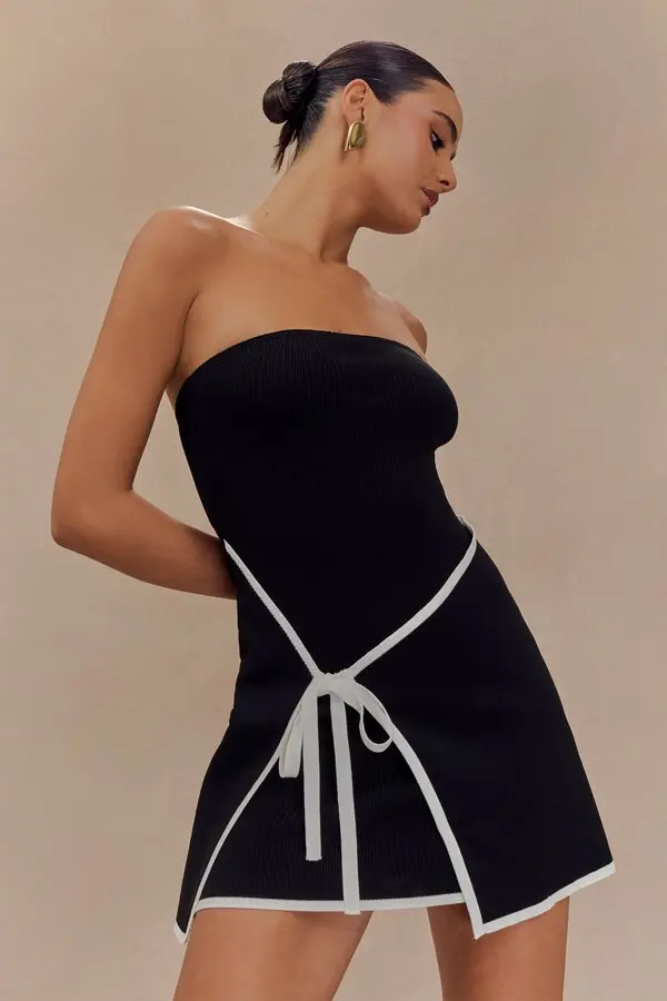 Meshki Rian Strapless Knit Mini Dress