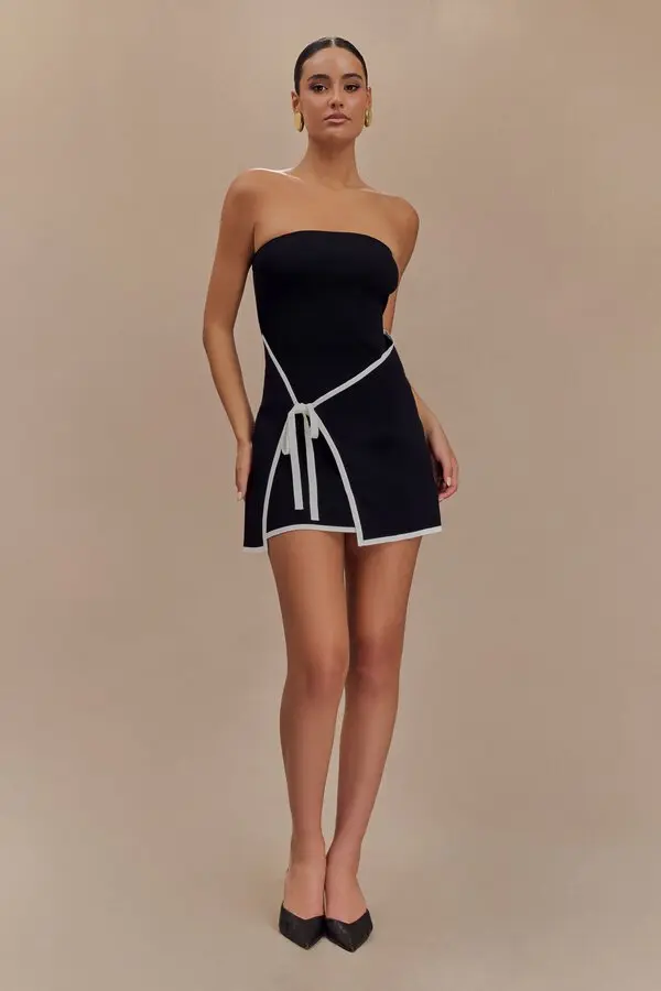 Meshki Rian Strapless Knit Mini Dress