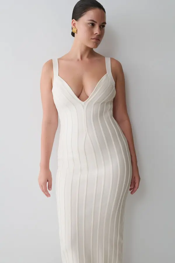 Meshki Gia Bandage Knit Midi Dress