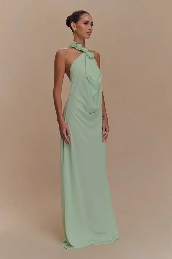 Meshki Rosalia Cowl Neck Maxi Dress
