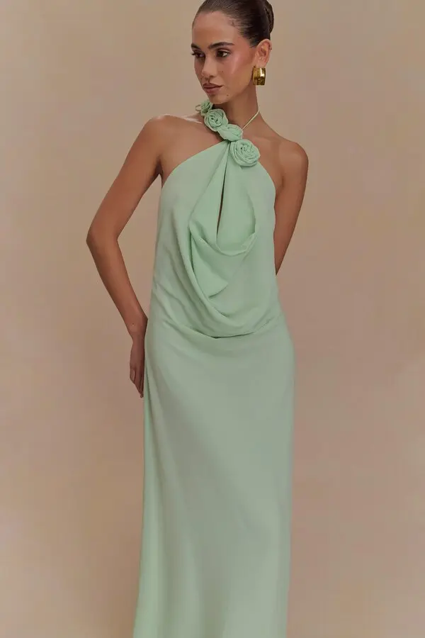 Meshki Rosalia Cowl Neck Maxi Dress
