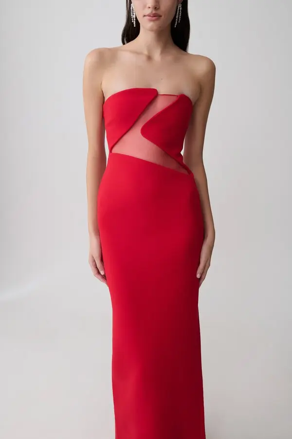 Meshki Lianne Strapless Maxi Dress
