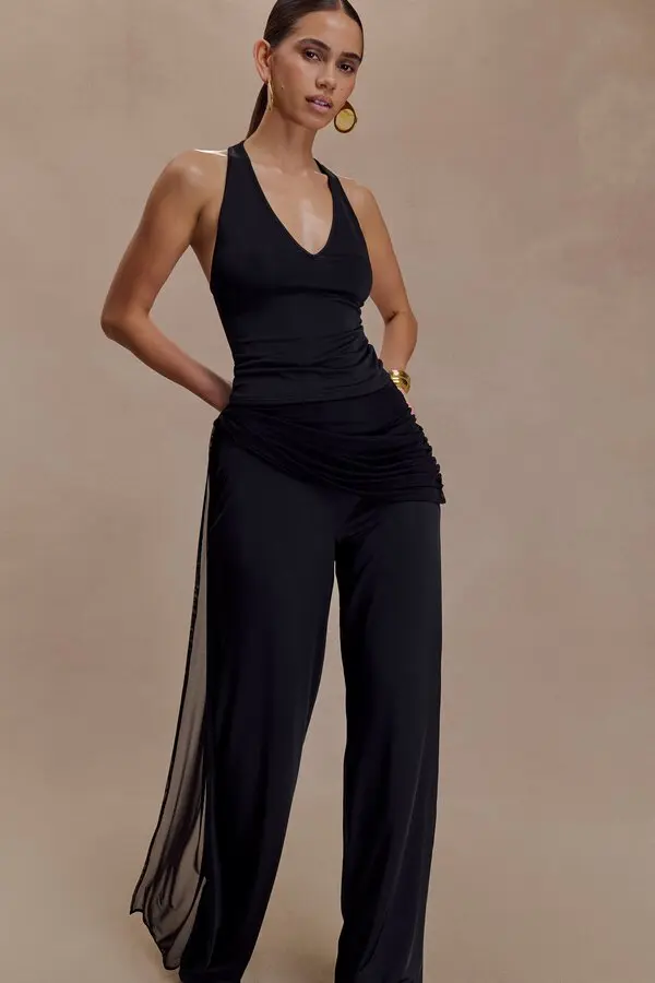 Meshki Aspyn Slinky And Mesh Top