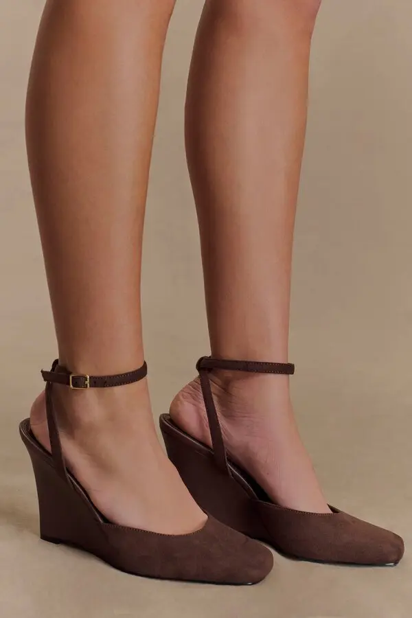 Meshki Kaleen Faux Suede Wedge Heel