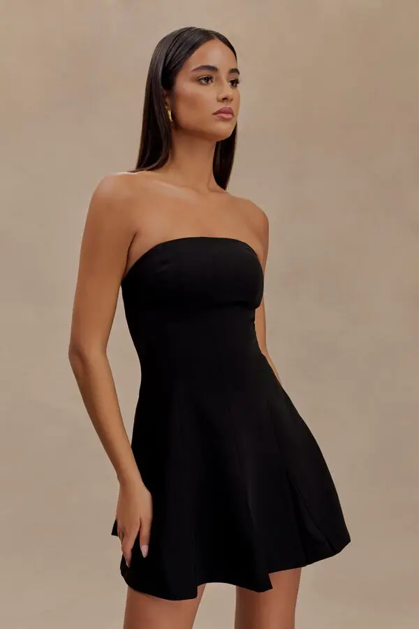 Meshki Indiana Strapless Suiting Mini Dress