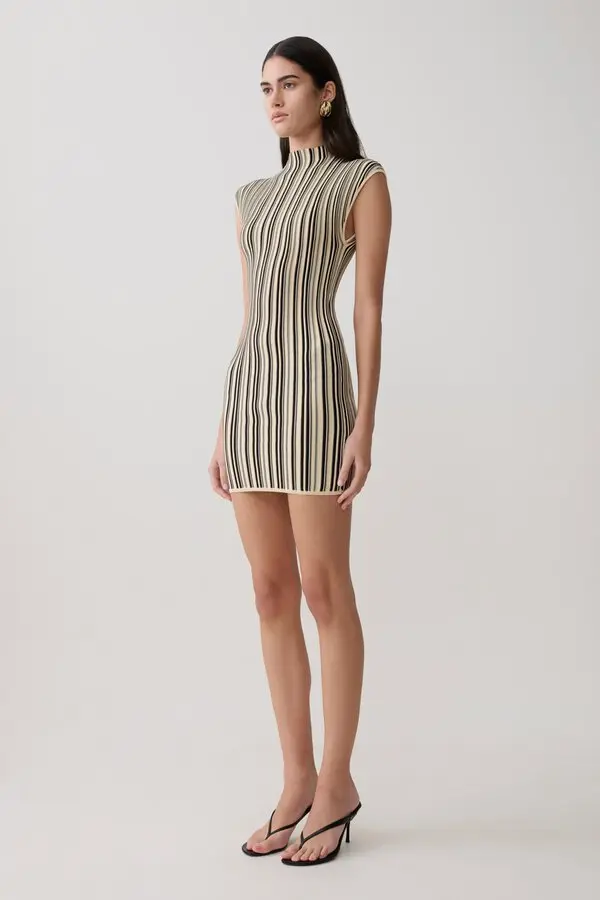 Meshki Meggie Striped Sleeveless Mini Dress