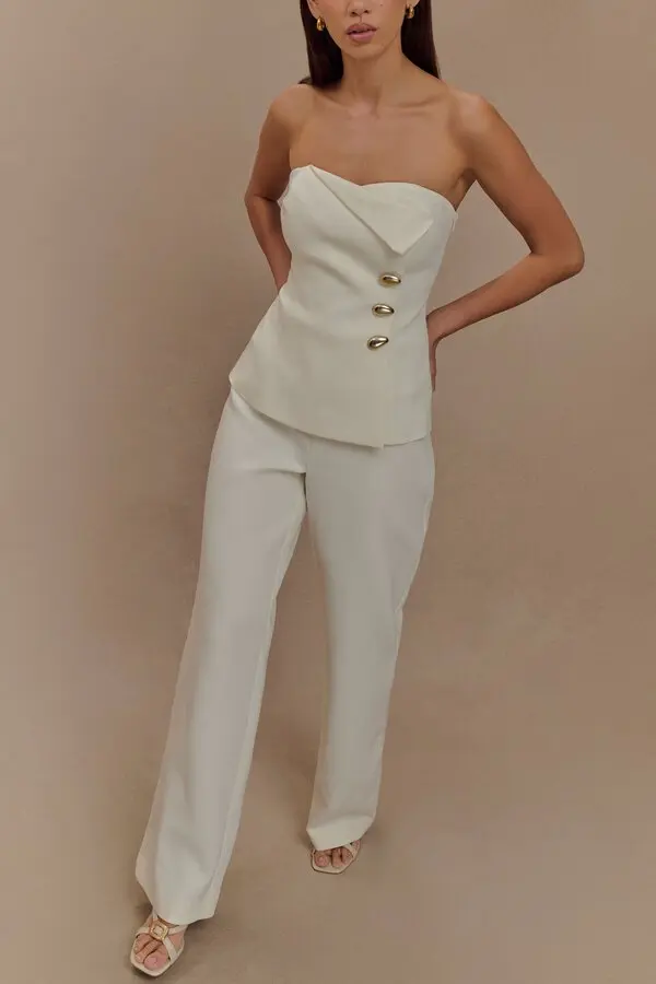 Meshki Lindie Straight Leg Suiting Pants