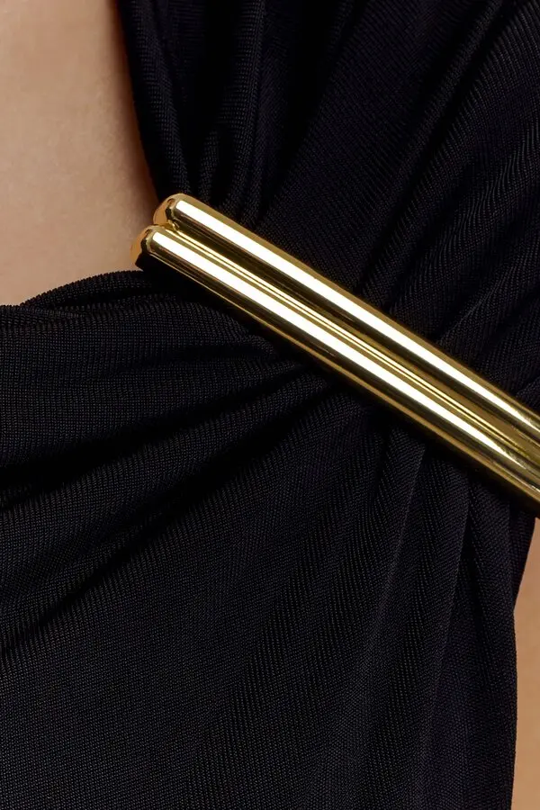 Meshki Kinsley Slinky Maxi Dress With Hardware