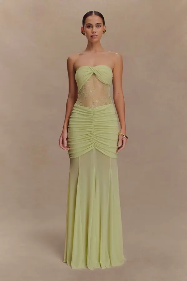 Meshki Khadijah Lace And Mesh Maxi Dress