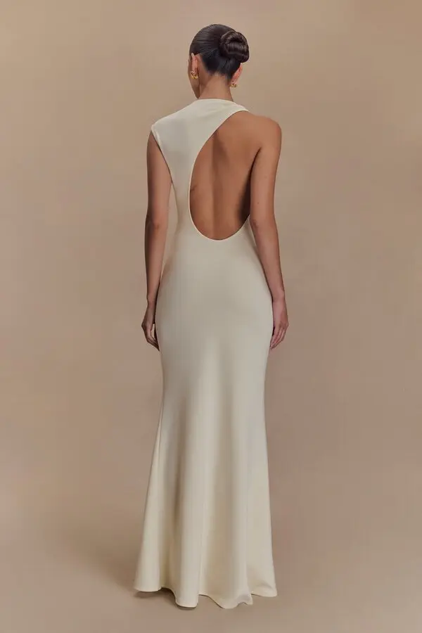 Meshki Katerina Scuba Jersey Cut Out Maxi Dress