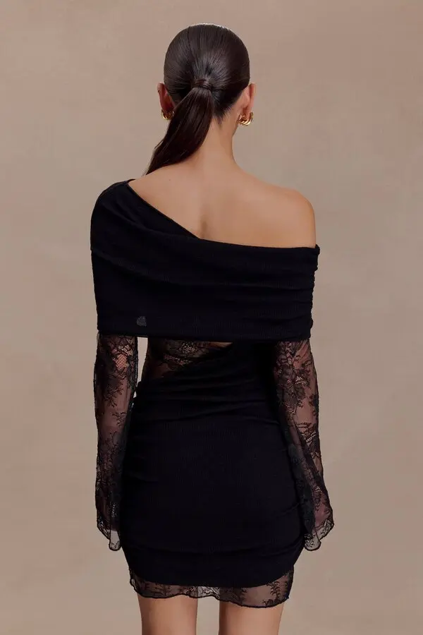 Meshki Luxie Lace Knit Mini Dress