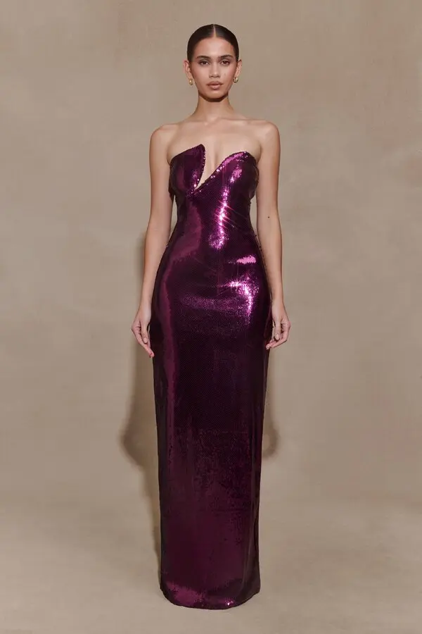 Meshki Winston Strapless Sequin Maxi Dress