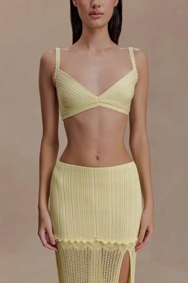 Meshki Coleene Pointelle Knit Top