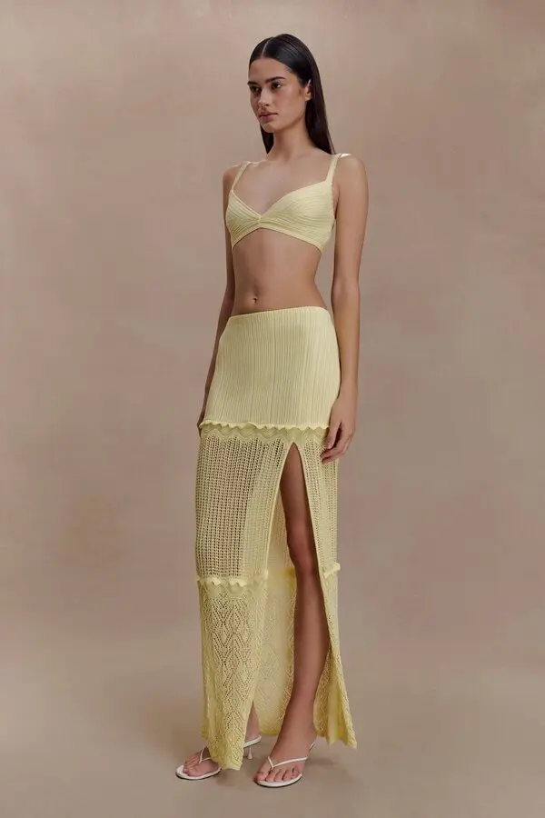 Meshki Coleene Pointelle Knit Top