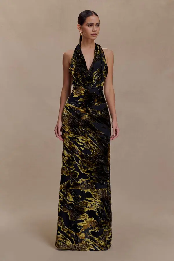 Meshki Talila Cowl Front Maxi Dress