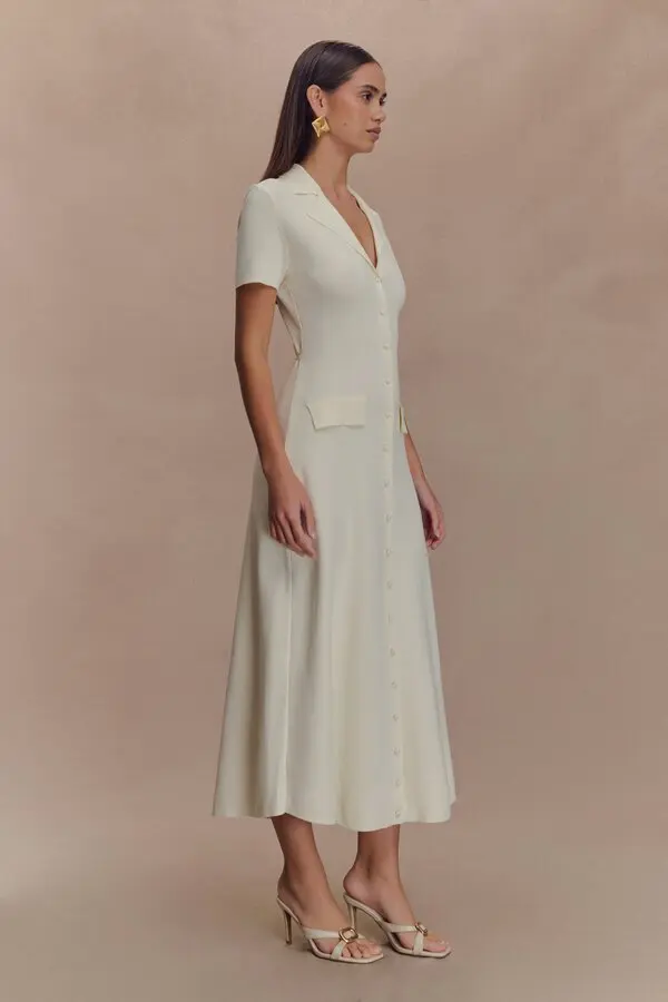 Meshki Pearson Short Sleeve Knit Midi Dress