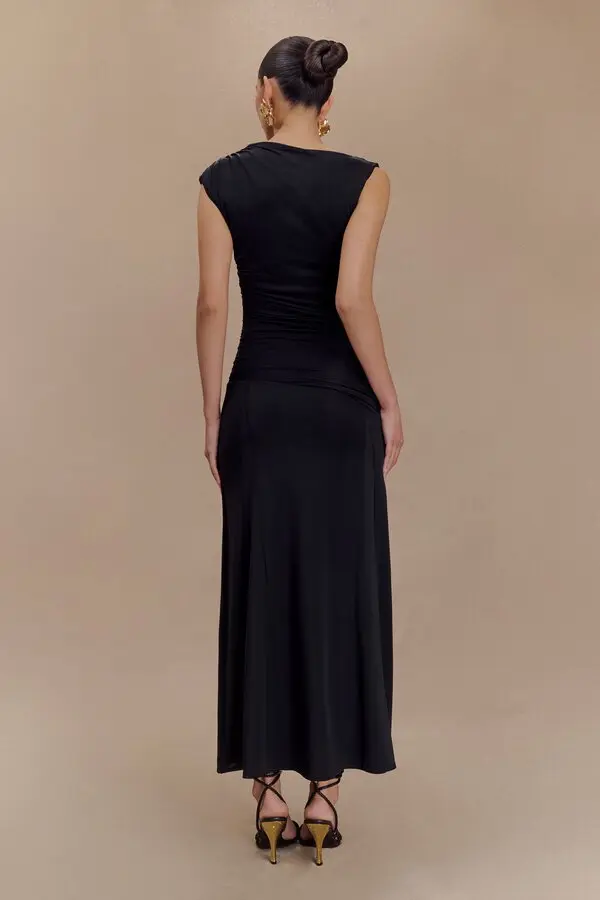 Meshki Navanna Asymmetric Slinky Midi Dress