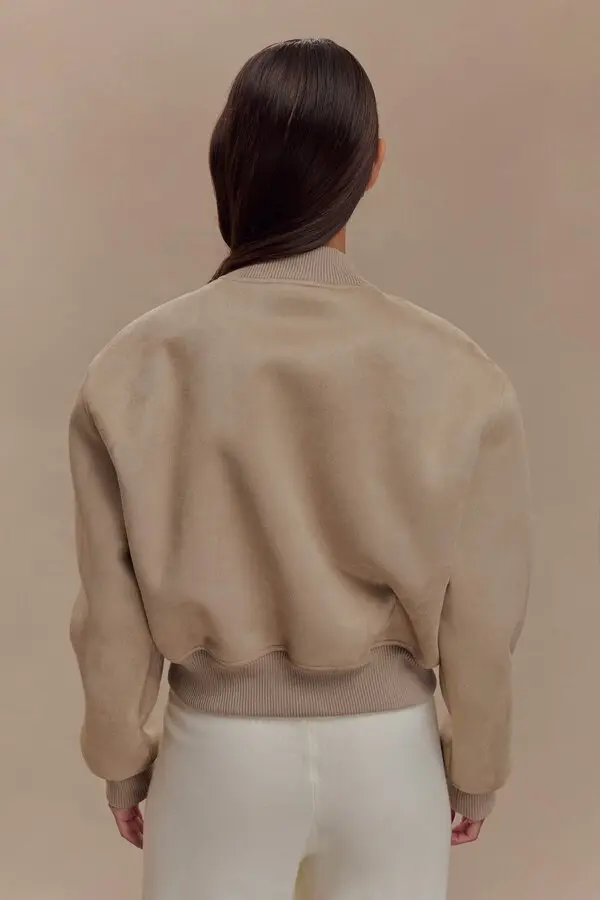 Meshki Rudy Suede Bomber Jacket