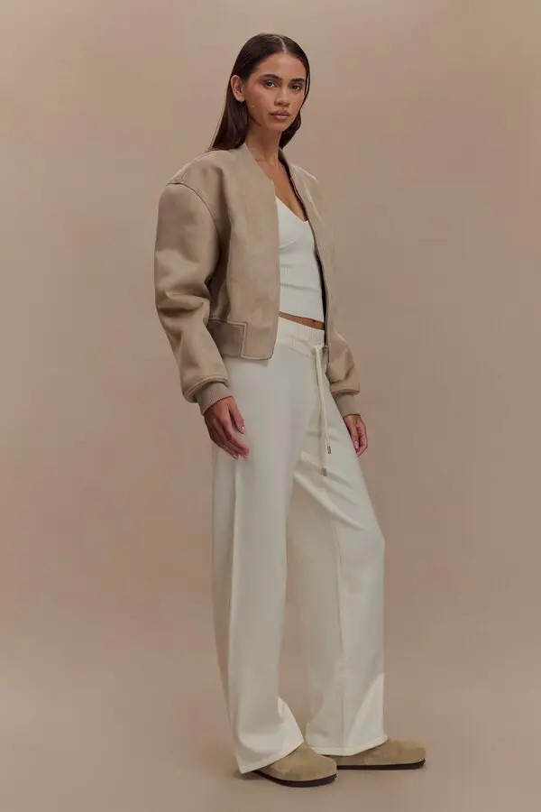 Meshki Rudy Suede Bomber Jacket