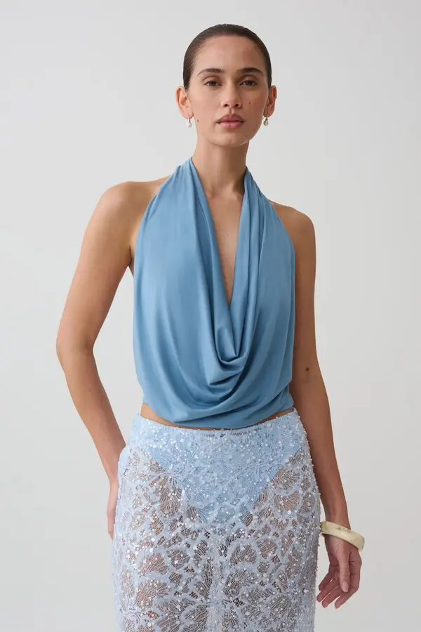 Meshki Huyen Cowl Front Modal Top