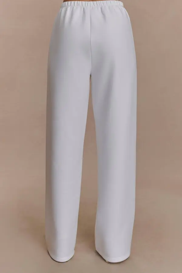 Meshki August Straight Leg Jogger - Ivory