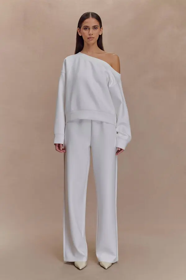 Meshki August Straight Leg Jogger - Ivory