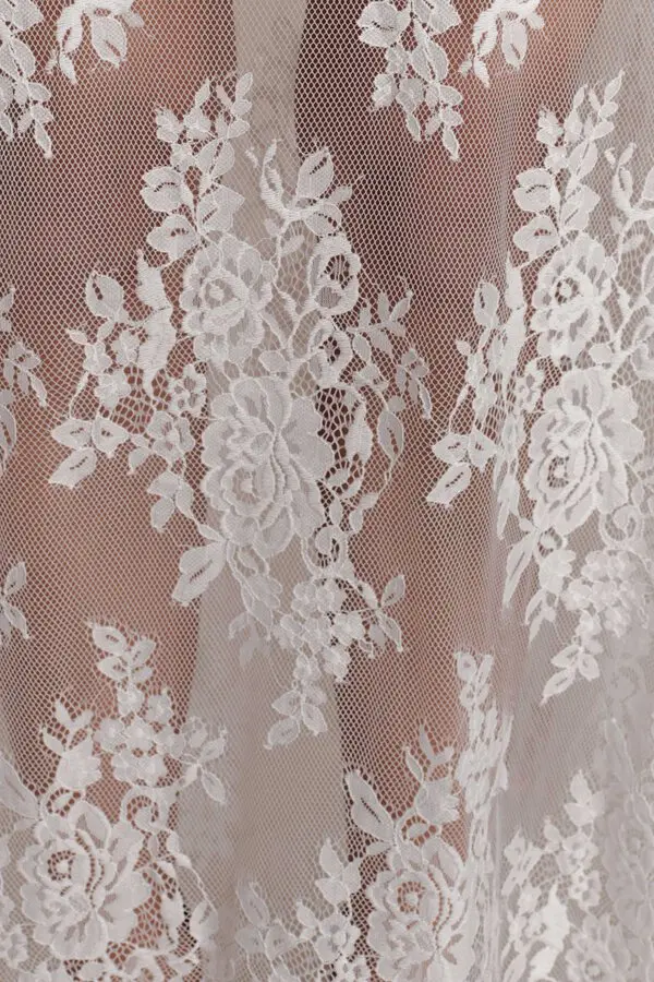 Meshki Camille Beaded Satin And Lace Maxi Skirt