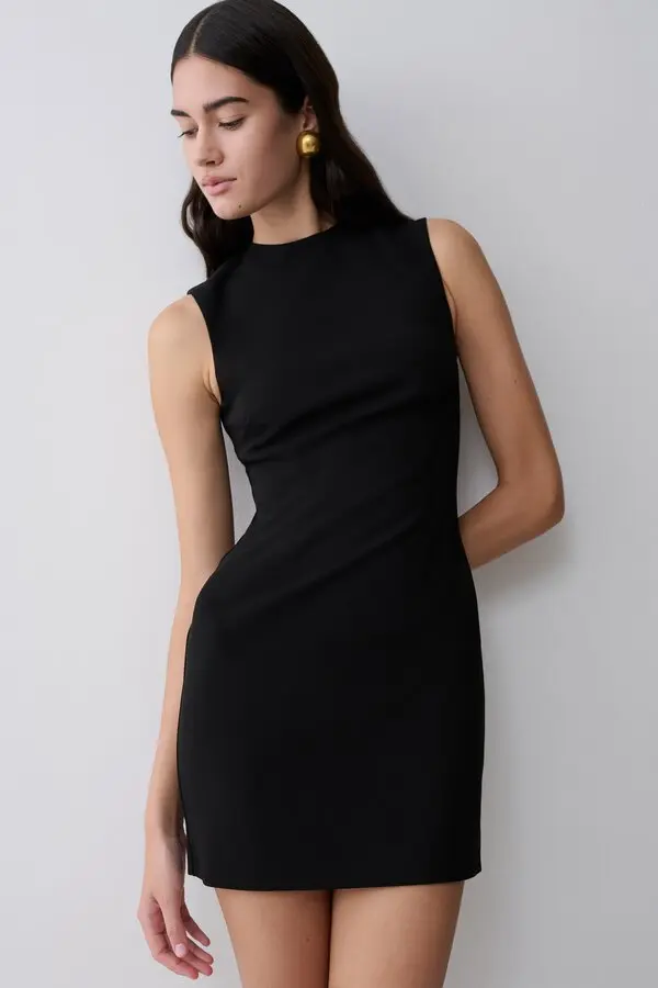 Meshki Fion Sleeveless Stretch Crepe Mini Dress