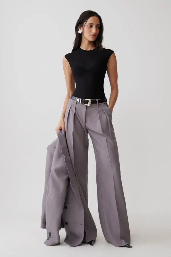 Meshki Phoebe Straight Leg Suiting Pants