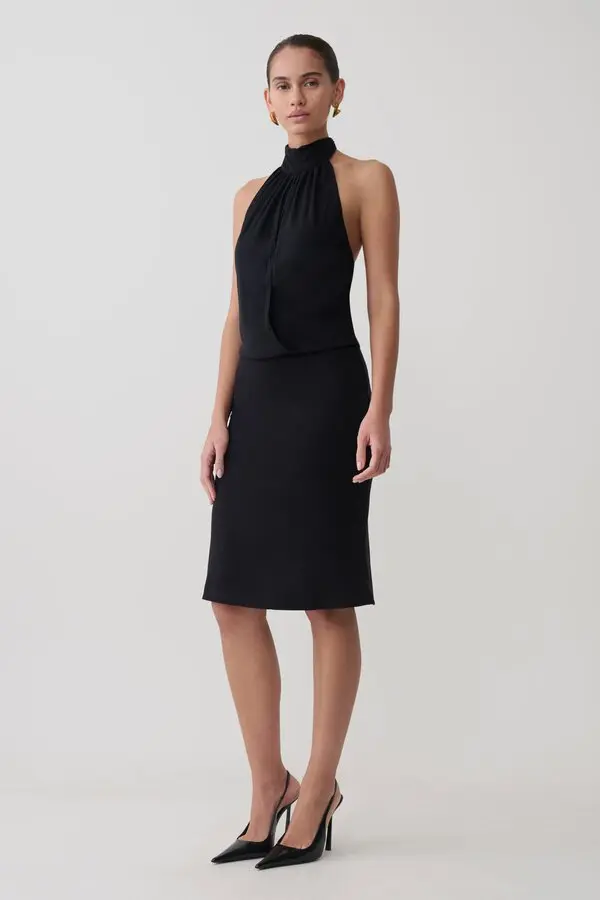 Meshki Maki Viscose Sleeveless Halter Top