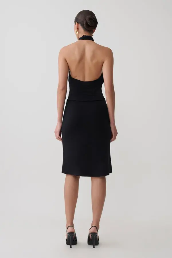 Meshki Maki Viscose Sleeveless Halter Top