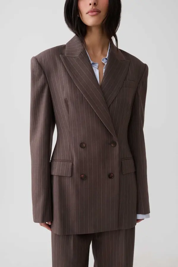 Meshki Phoebe Double Breasted Blazer