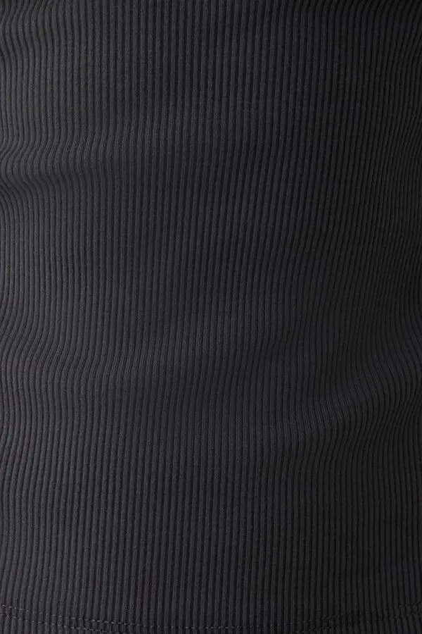 Meshki Myrtle Ribbed Sleeveless Lapel Top