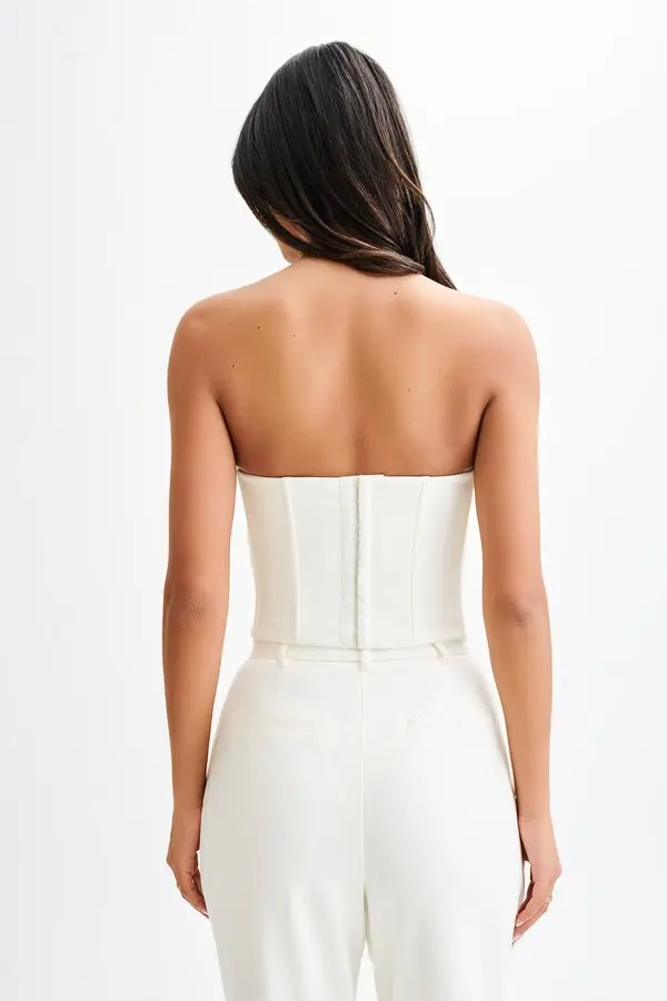 Meshki Oceane Contrast Suiting Strapless Corset