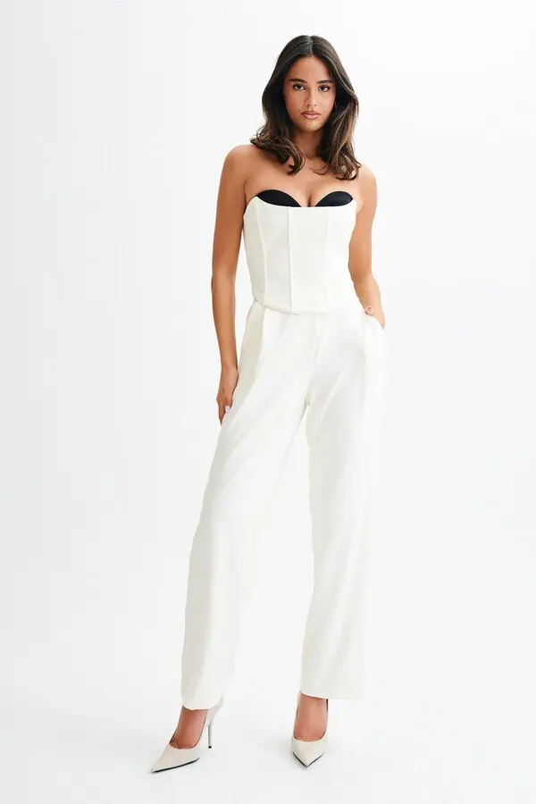 Meshki Oceane Contrast Suiting Strapless Corset