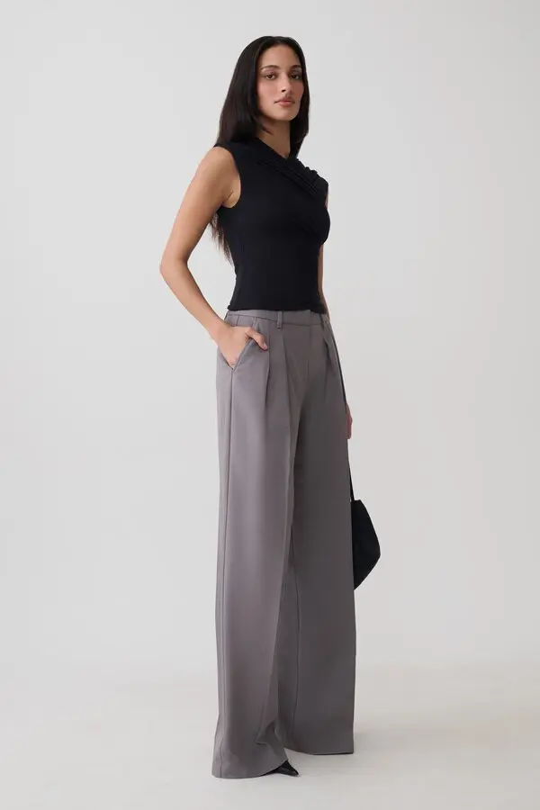 Meshki Kilo Crossover Jersey Top - Black