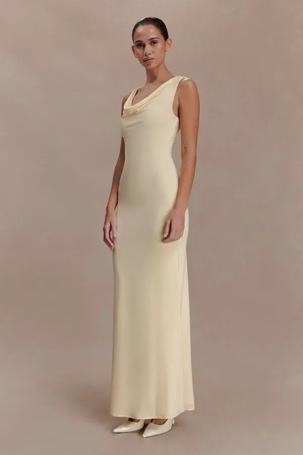 Meshki Marta Slinky Cowl Maxi Dress