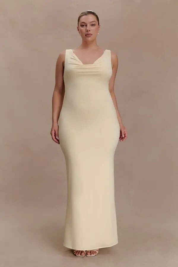 Meshki Marta Slinky Cowl Maxi Dress