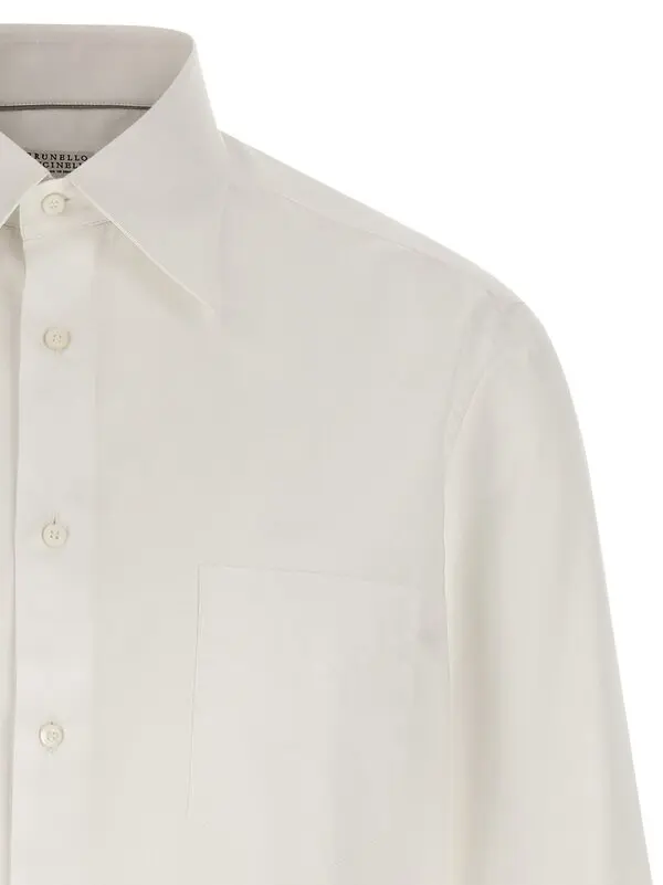 Brunello Cucinelli Cotton Shirt - White