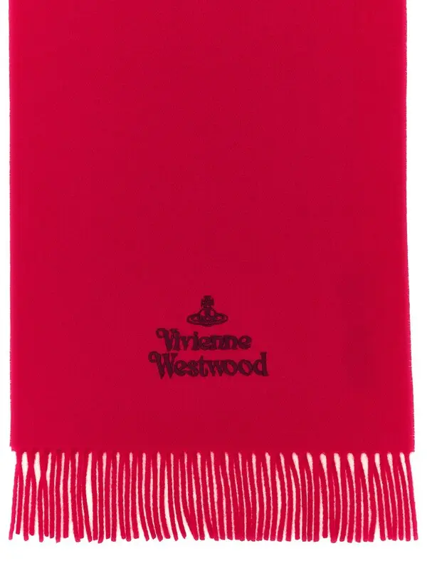 VIVIENNE WESTWOOD Scarf With Embroidered Logo
