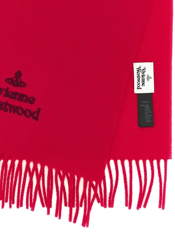 VIVIENNE WESTWOOD Scarf With Embroidered Logo