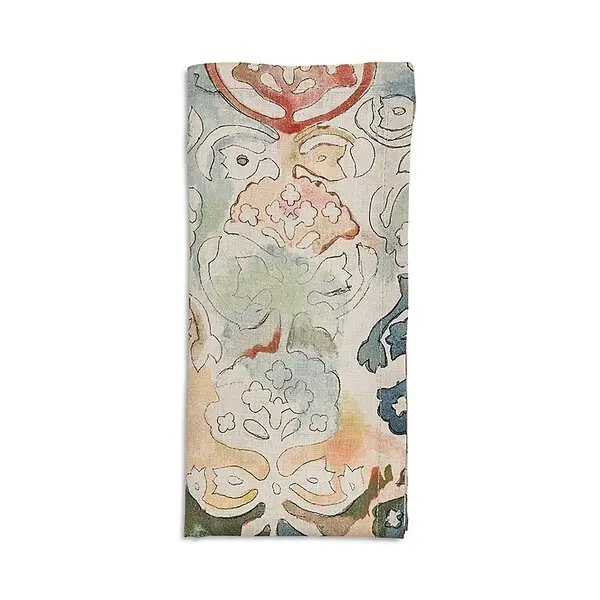 KIM SEYBERT Linen Giverny Printed Napkin - Multi