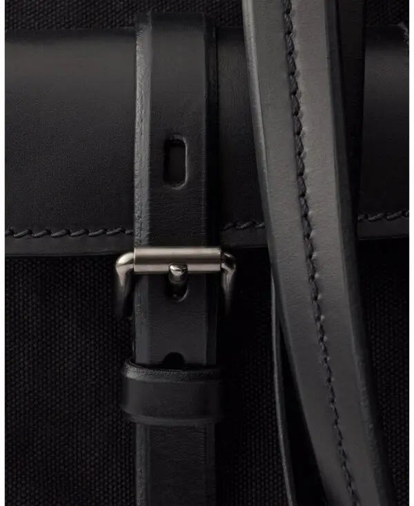Prada Route Large Canvas And Leather Tote Bag