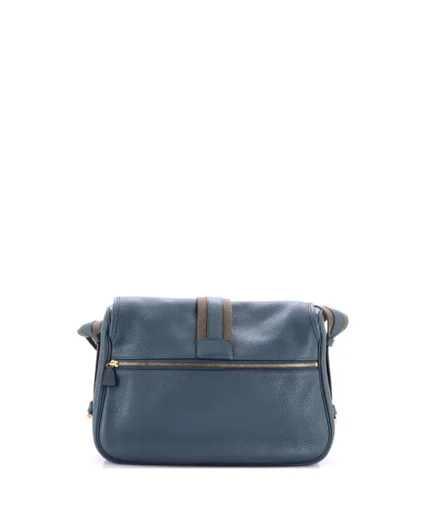 Hermès Bourlingue Messenger Bag Clemence - Blue