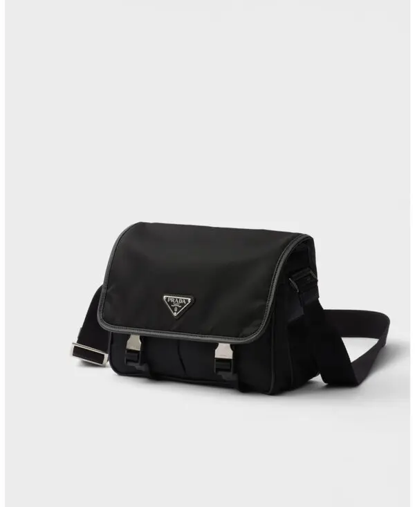 Prada Re-nylon And Saffiano Leather Shoulder Bag